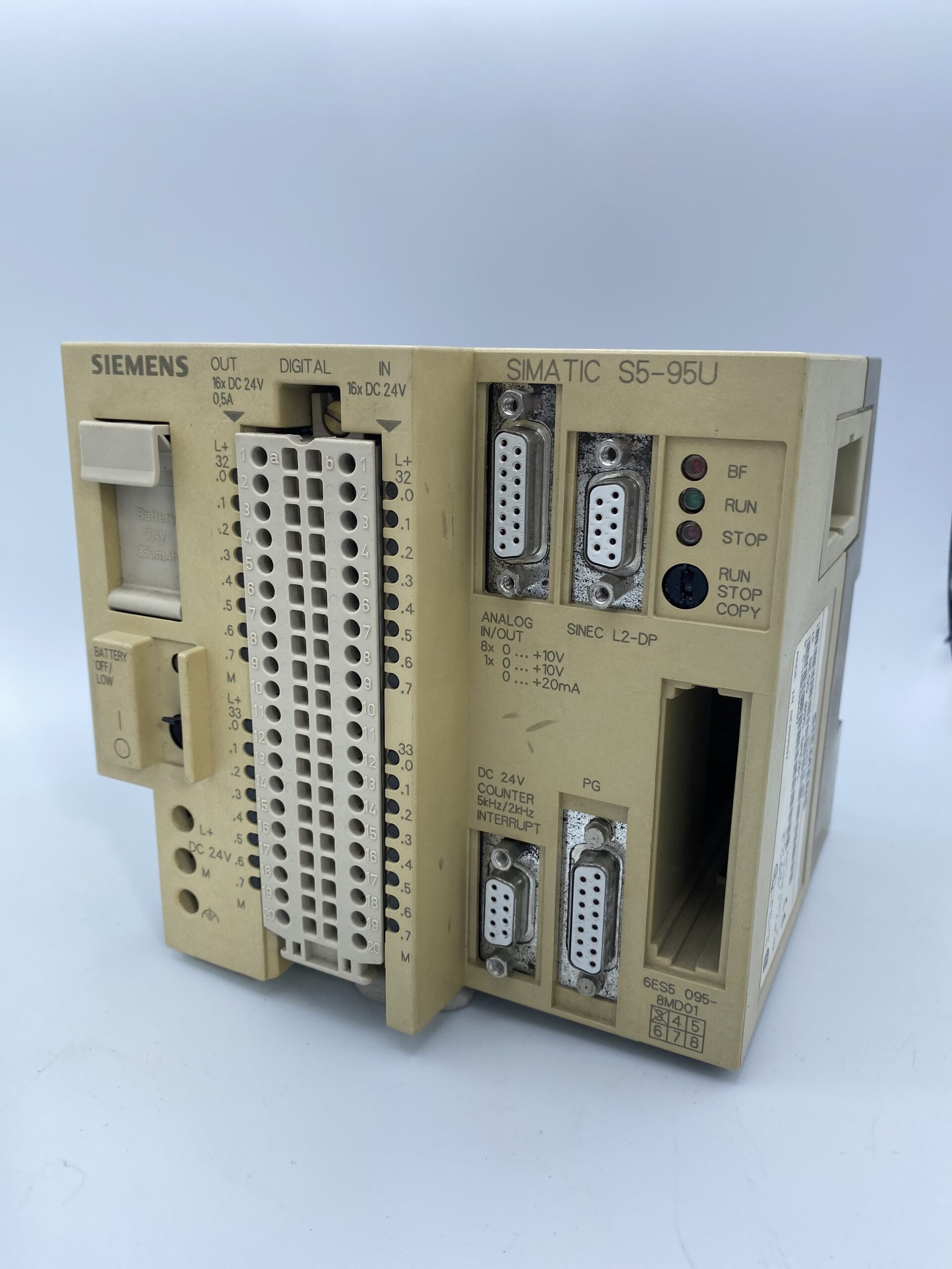 Siemens Simatic S5 6ES5 095-8MD01 CPU - Essential Automation