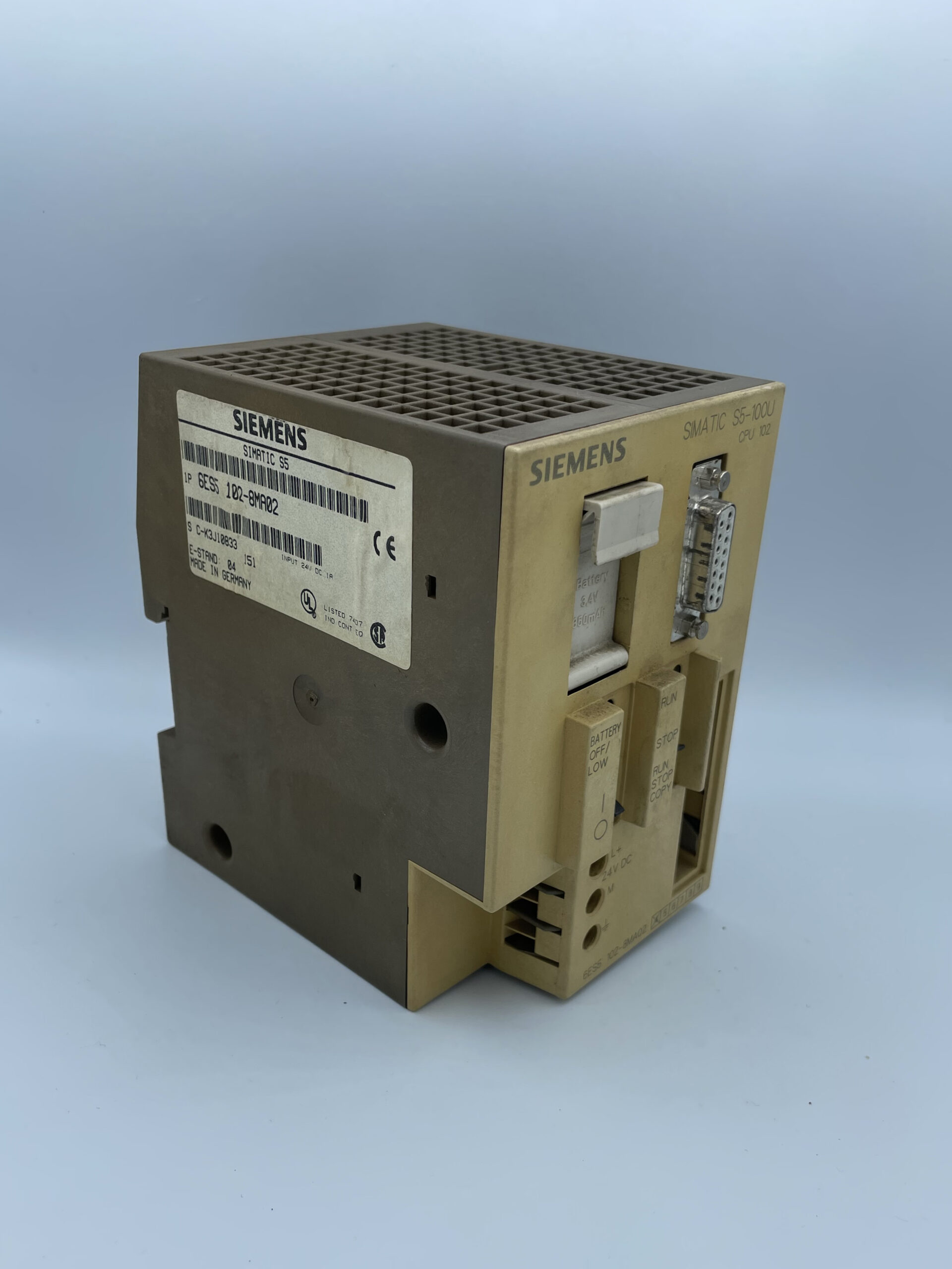 Siemens Simatic S5 6ES5 102-8MA02 - Essential Automation