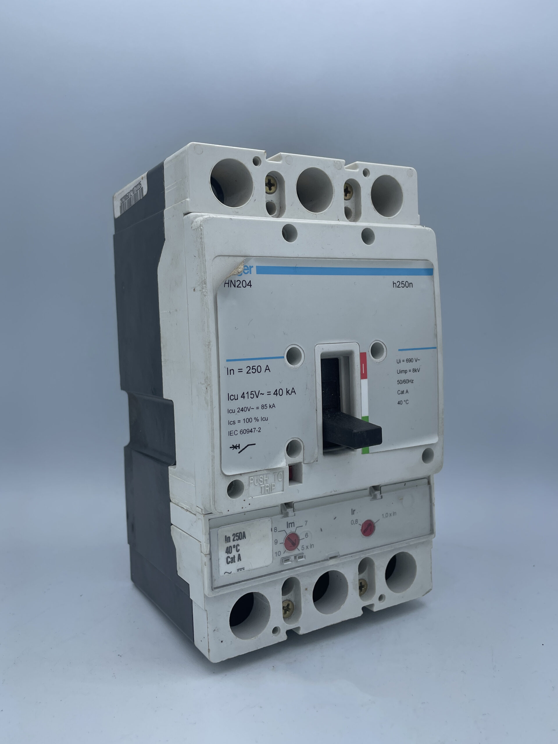 Hager HN204 h250n Triple pole MCCB - Essential Automation