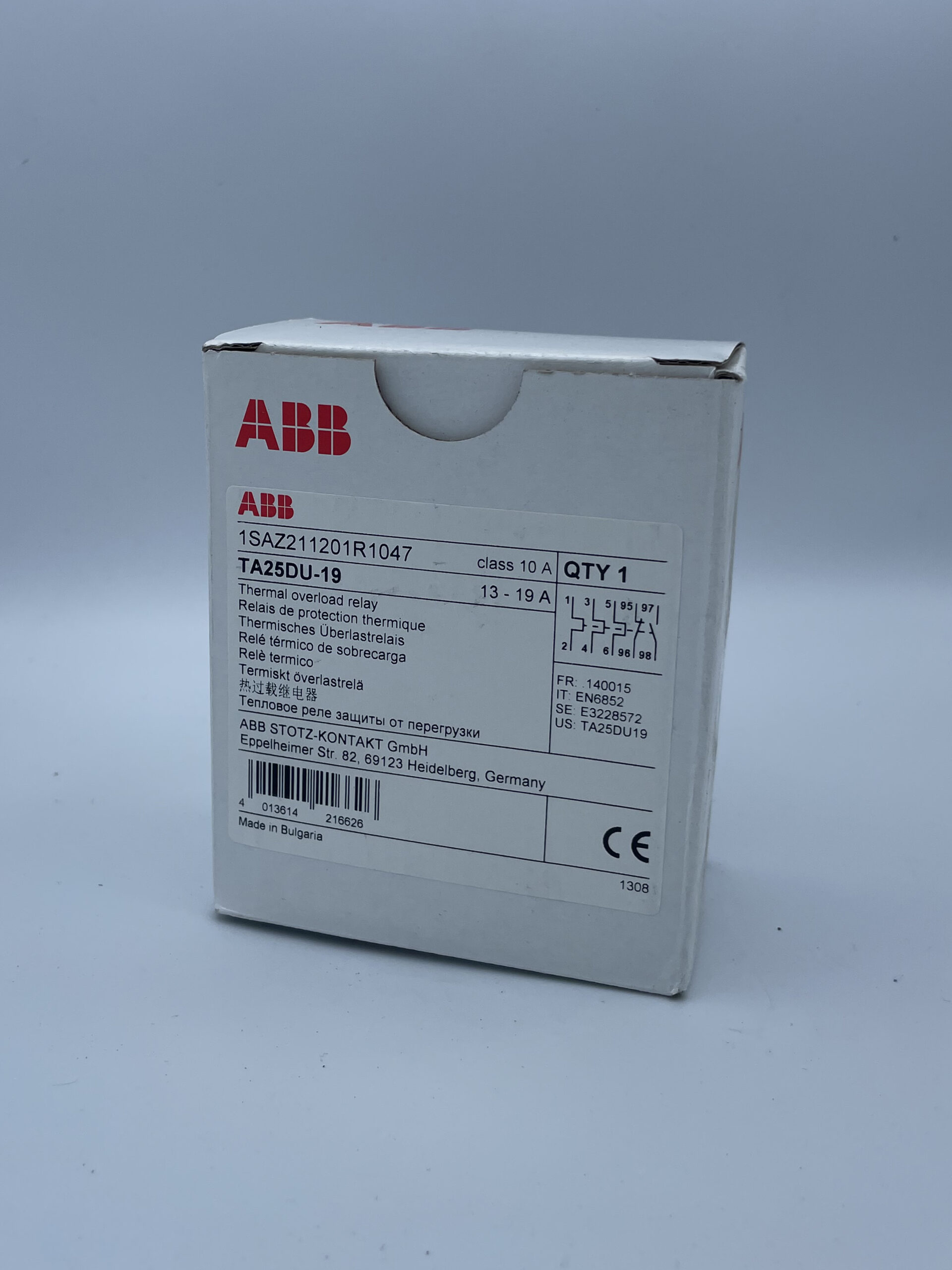 ABB 1SAZ211201R1047 TA25DU-19 - Essential Automation